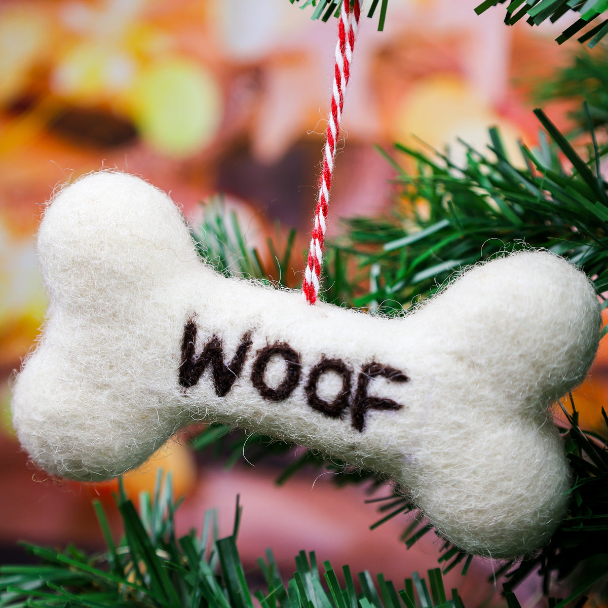 Felt woof bone decoration – Lay of the Land Ltd