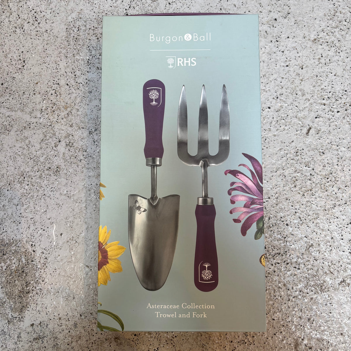 RHS Gift Trowel & Fork Set Aster – Lay of the Land Ltd