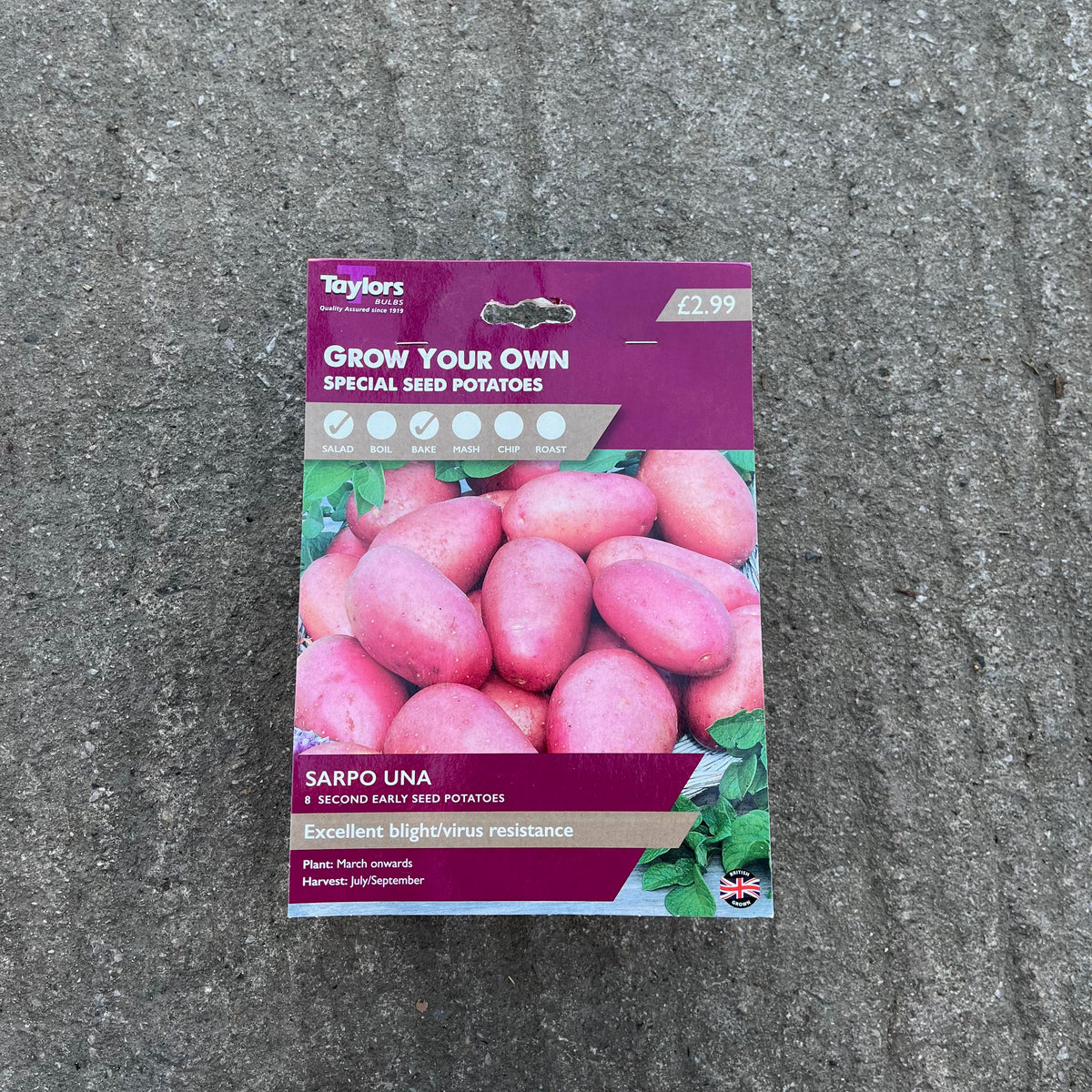 Taster Pack - Sarpo Una Seed Potatoes x 10 – Lay of the Land Ltd