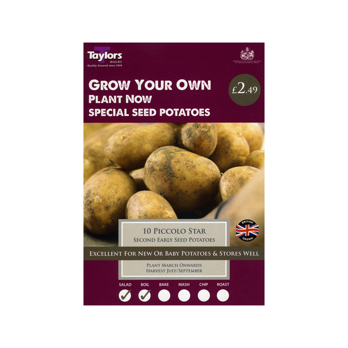 Taster Pack Seed Potatoes - Piccolo Star – Lay of the Land Ltd